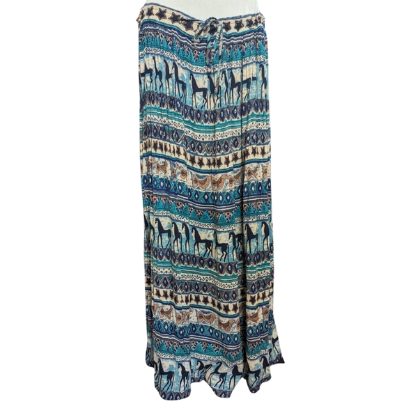 phool | Skirts | Phool One Size Drawstring Waist Womens Maxi Giraffe ...